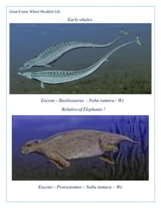 Great events which moulded life tertiary period paleogene -pictures ...