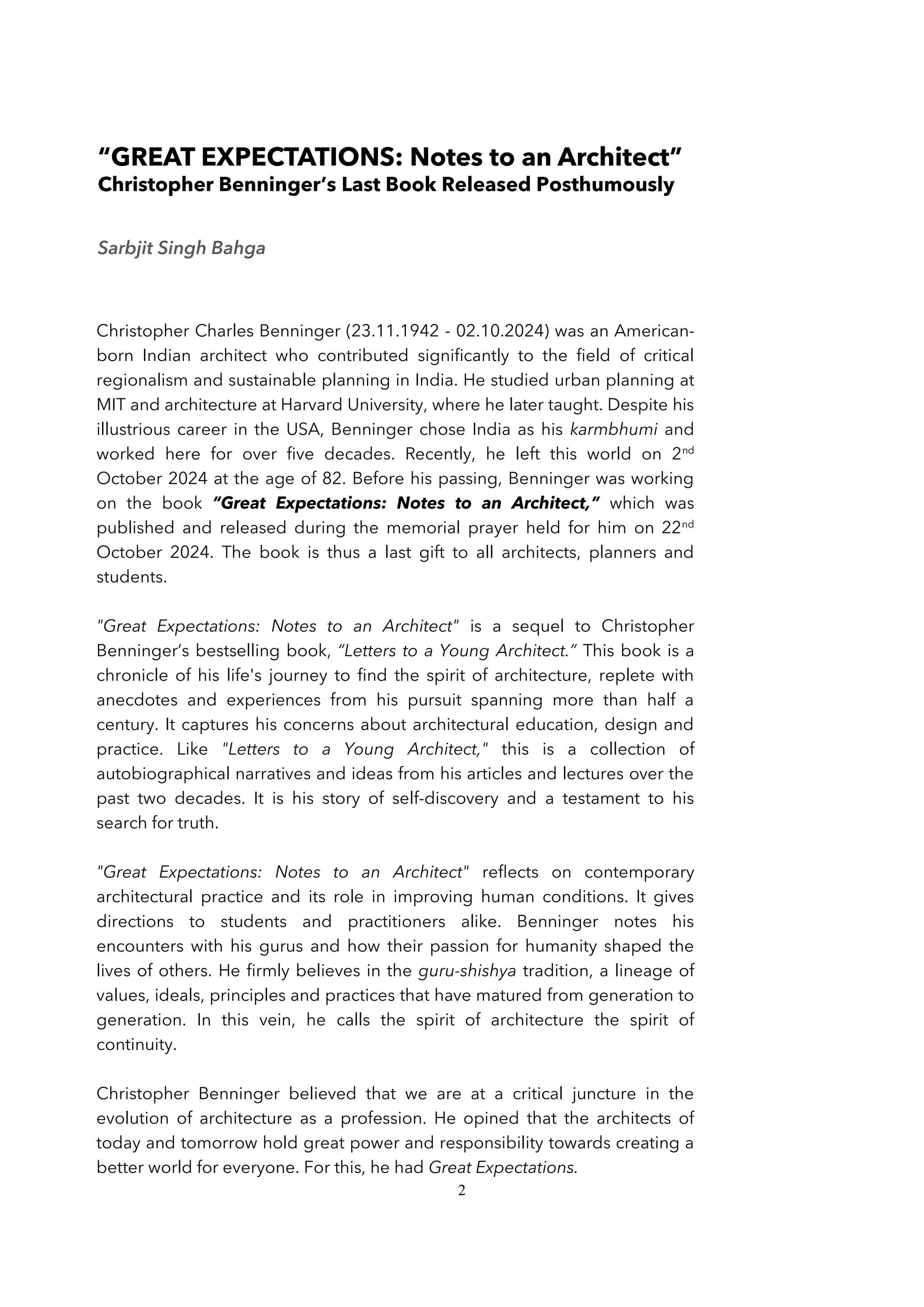 GREAT EXPECTATIONS - Notes to an Architect.pdf