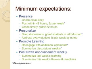 Great expectations for teaching excellence | PPT