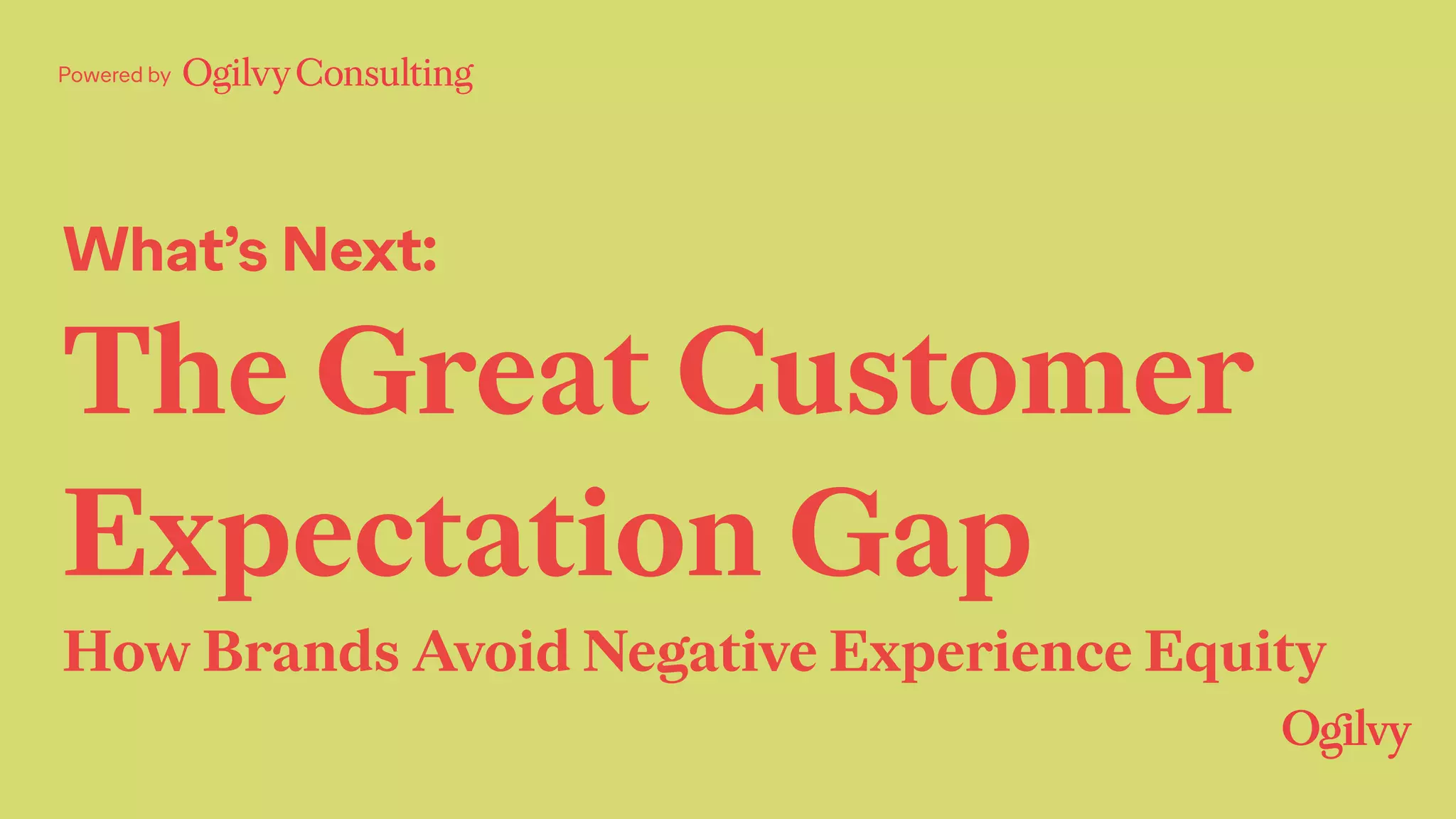 What's Next: The Great Customer Expectation Gap | PDF