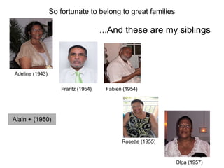 Traditionnal families of Sin maatin in the Caribbean | ODP