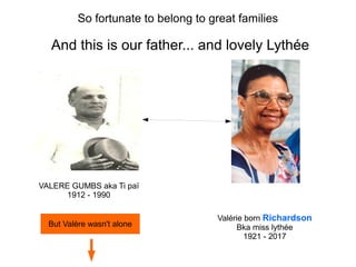 Traditionnal families of Sin maatin in the Caribbean | ODP