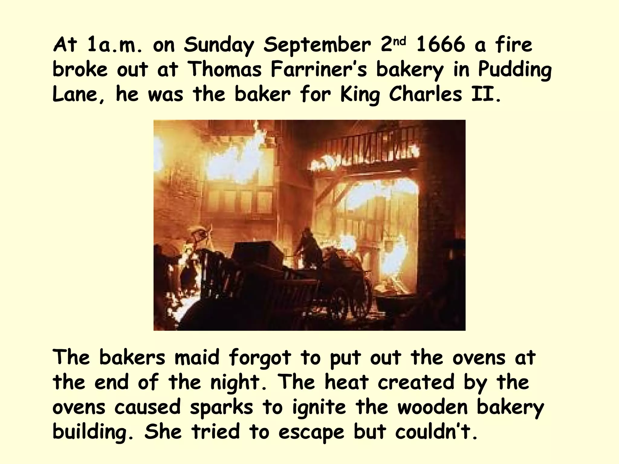 Great fire of London, Collaborative project (decoding project) | PPT