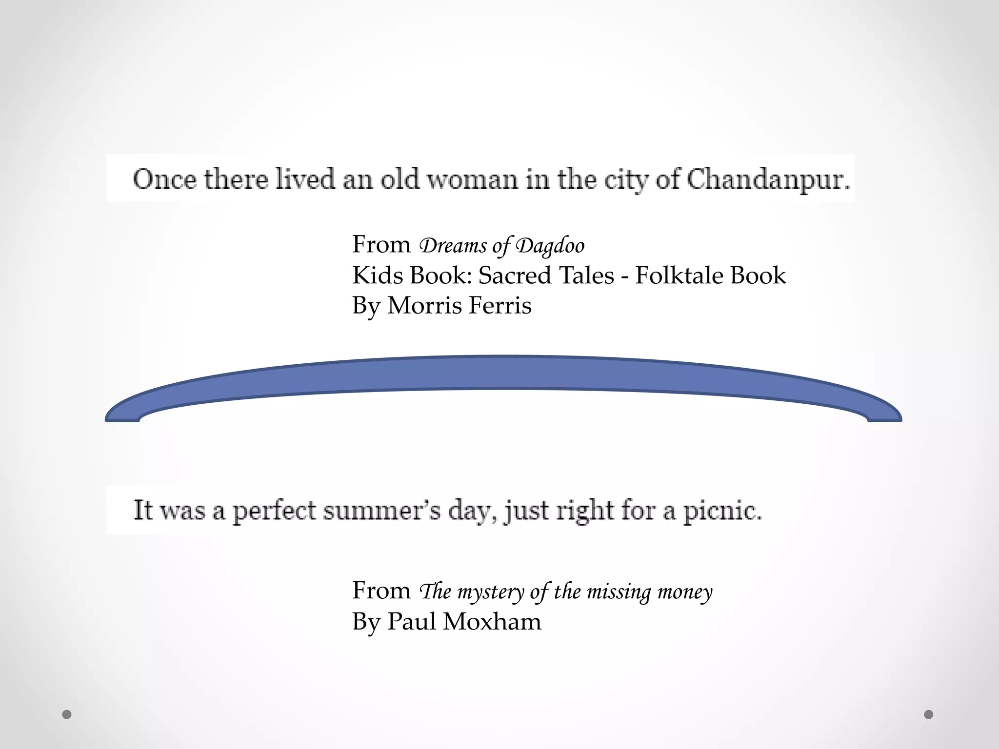 Great first lines from stories for children | PPTX