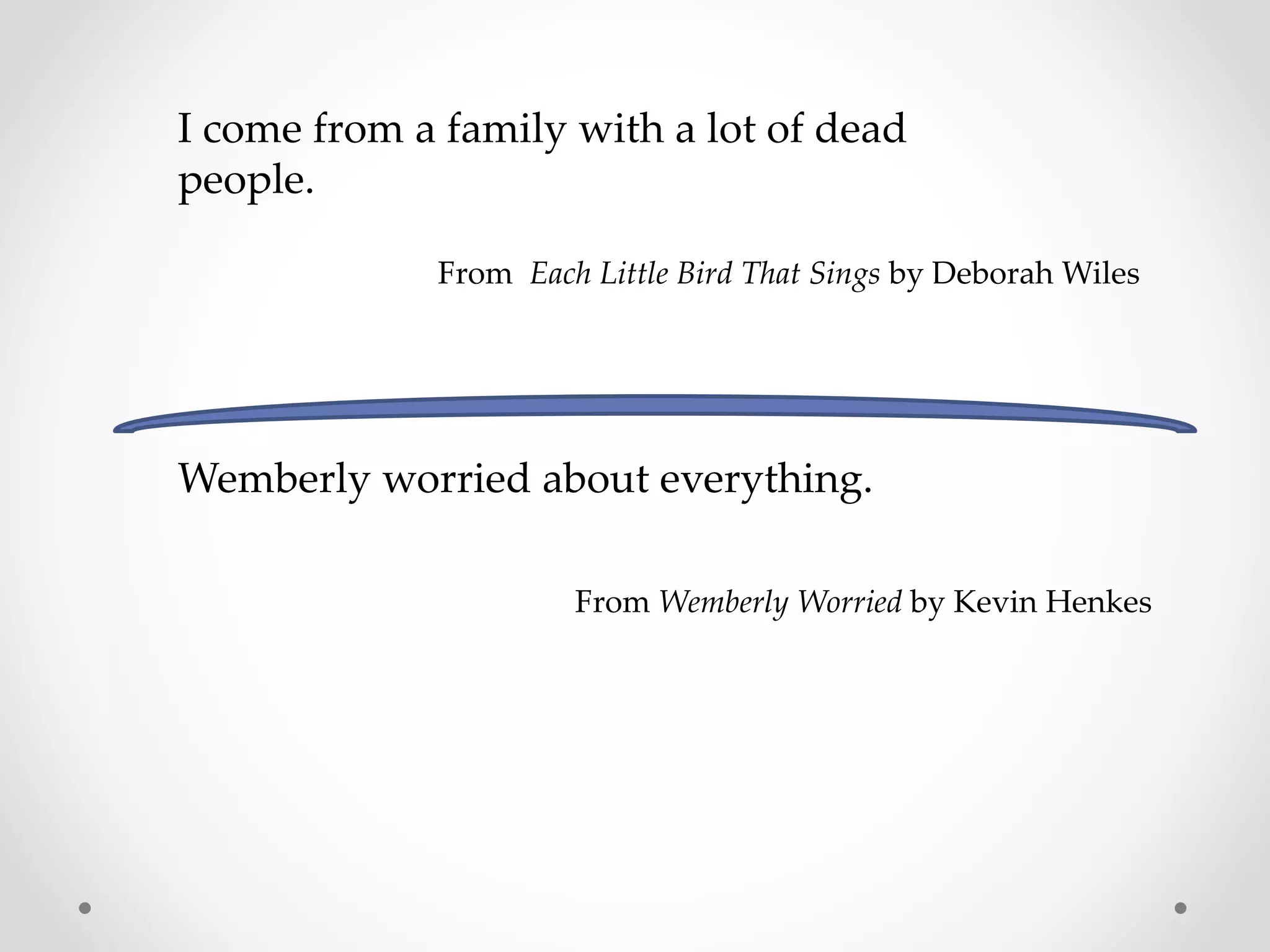 Great first lines from stories for children | PPTX