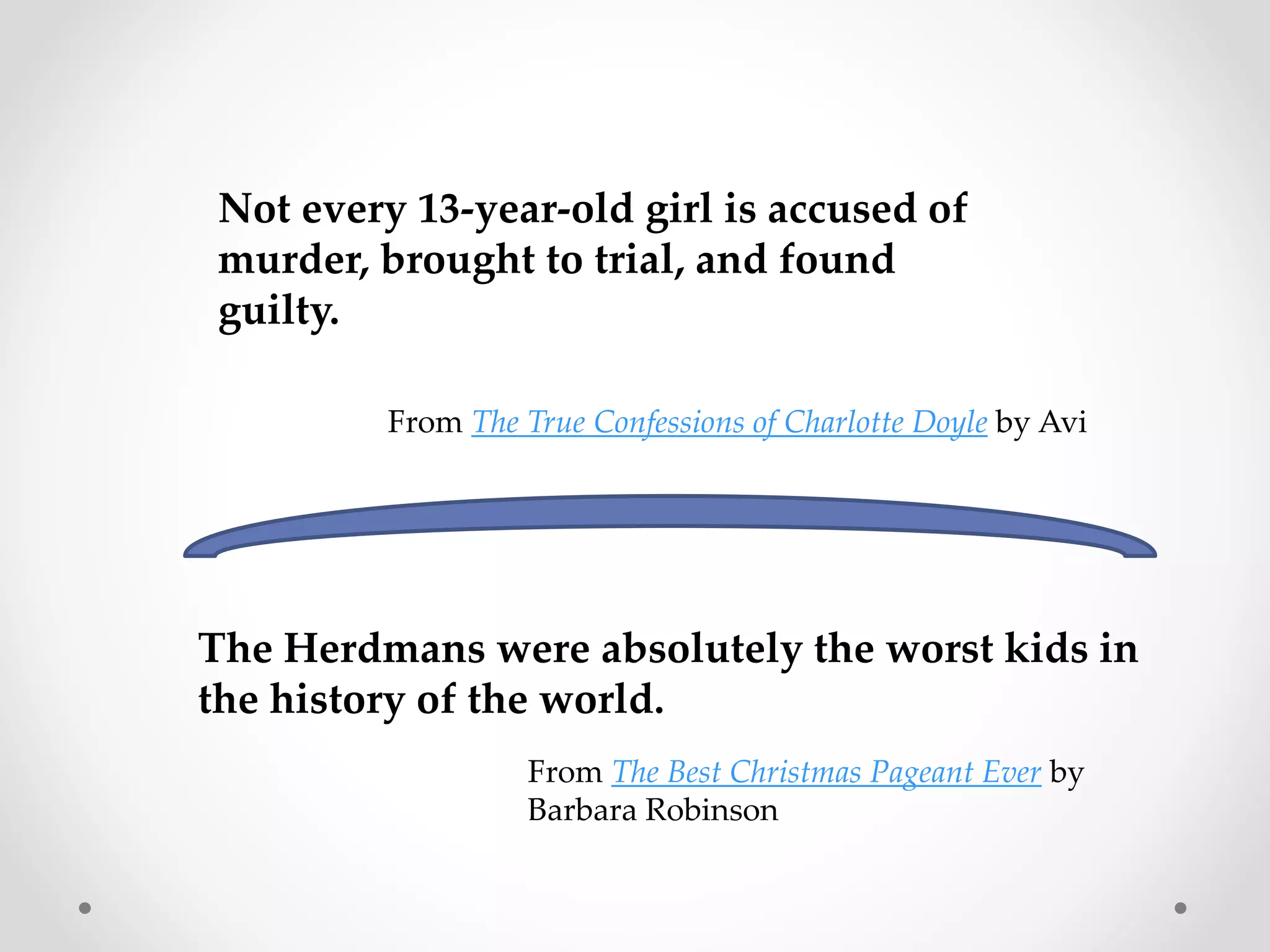 Great first lines from stories for children | PPTX