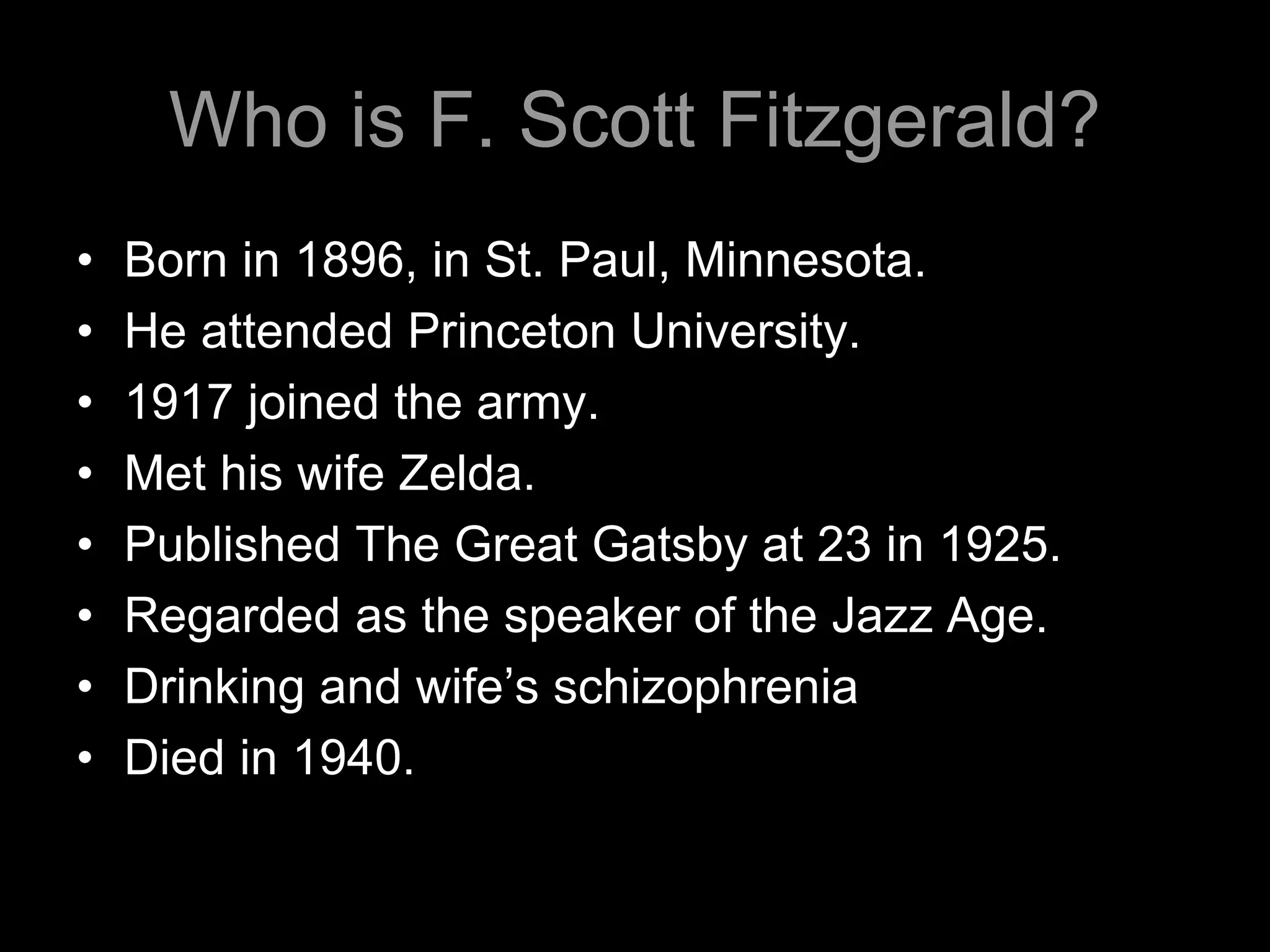 Gatsby and the Roaring Twenties PowerPoint | PPT