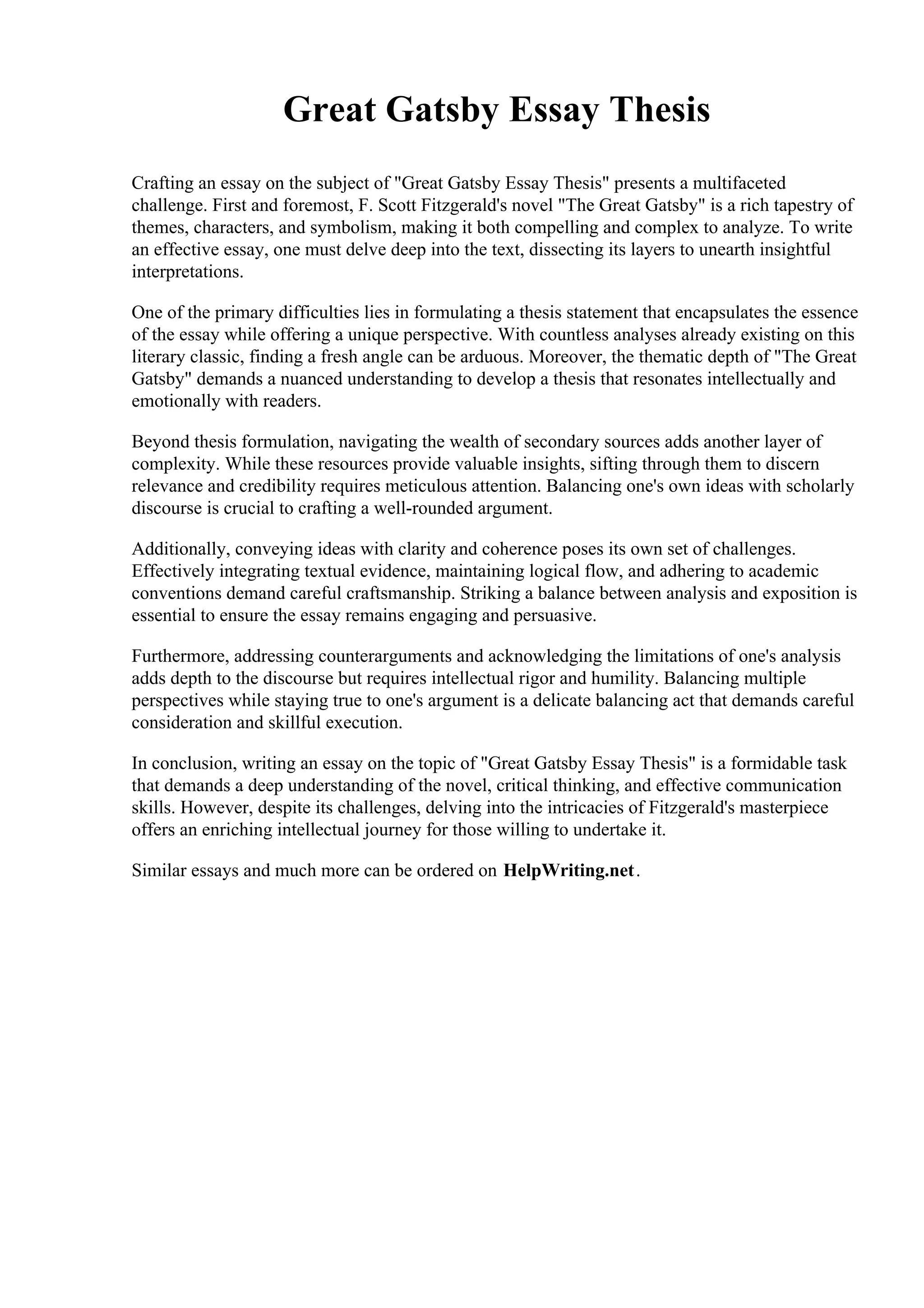 Great Gatsby Essay Thesis.pdf