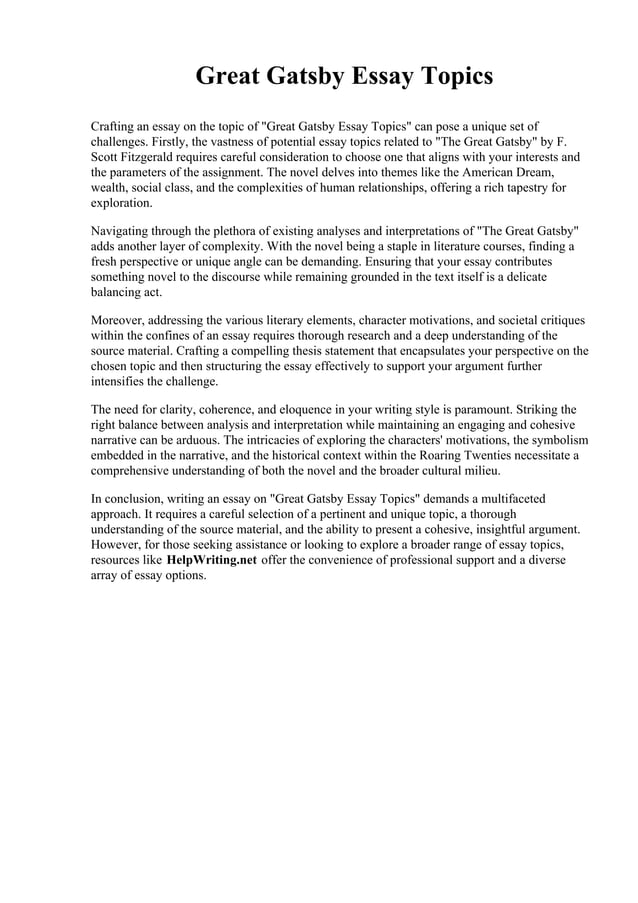 Great Gatsby Essay Topics.pdf