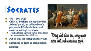 Presentation on the great Greeks thinkers during the Classical Era. | PPT