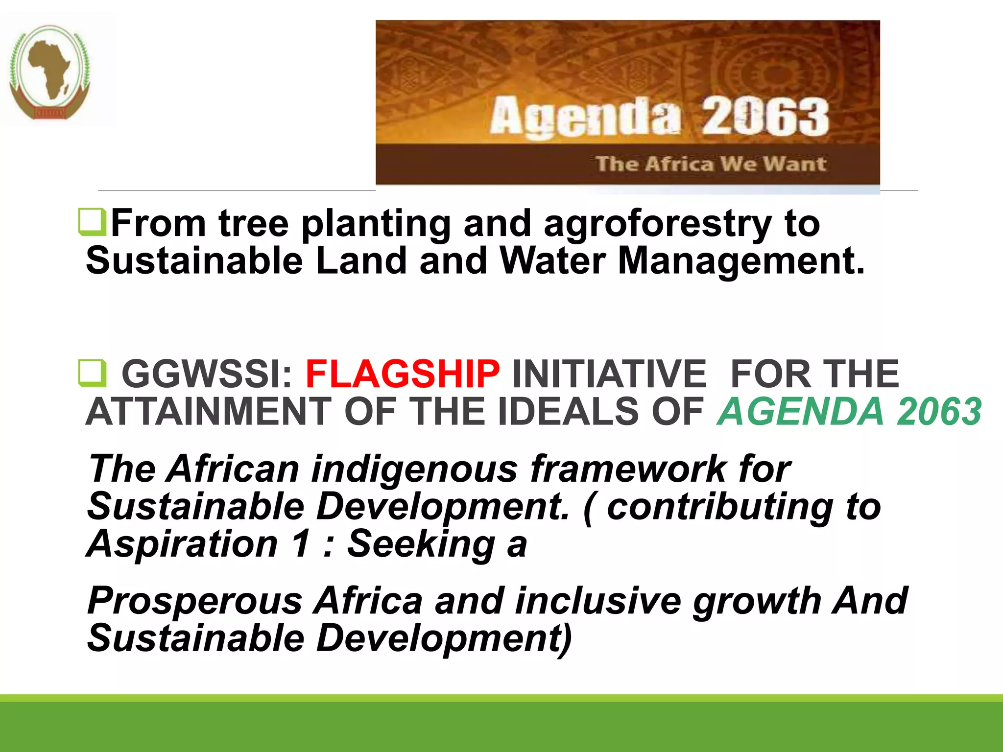 Great green wall initiative role of the Africa Union Commission | PPT