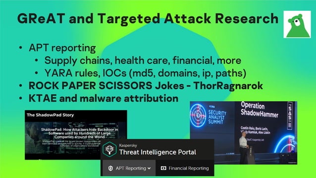Linking attacks to threat actors: case studies | PPT