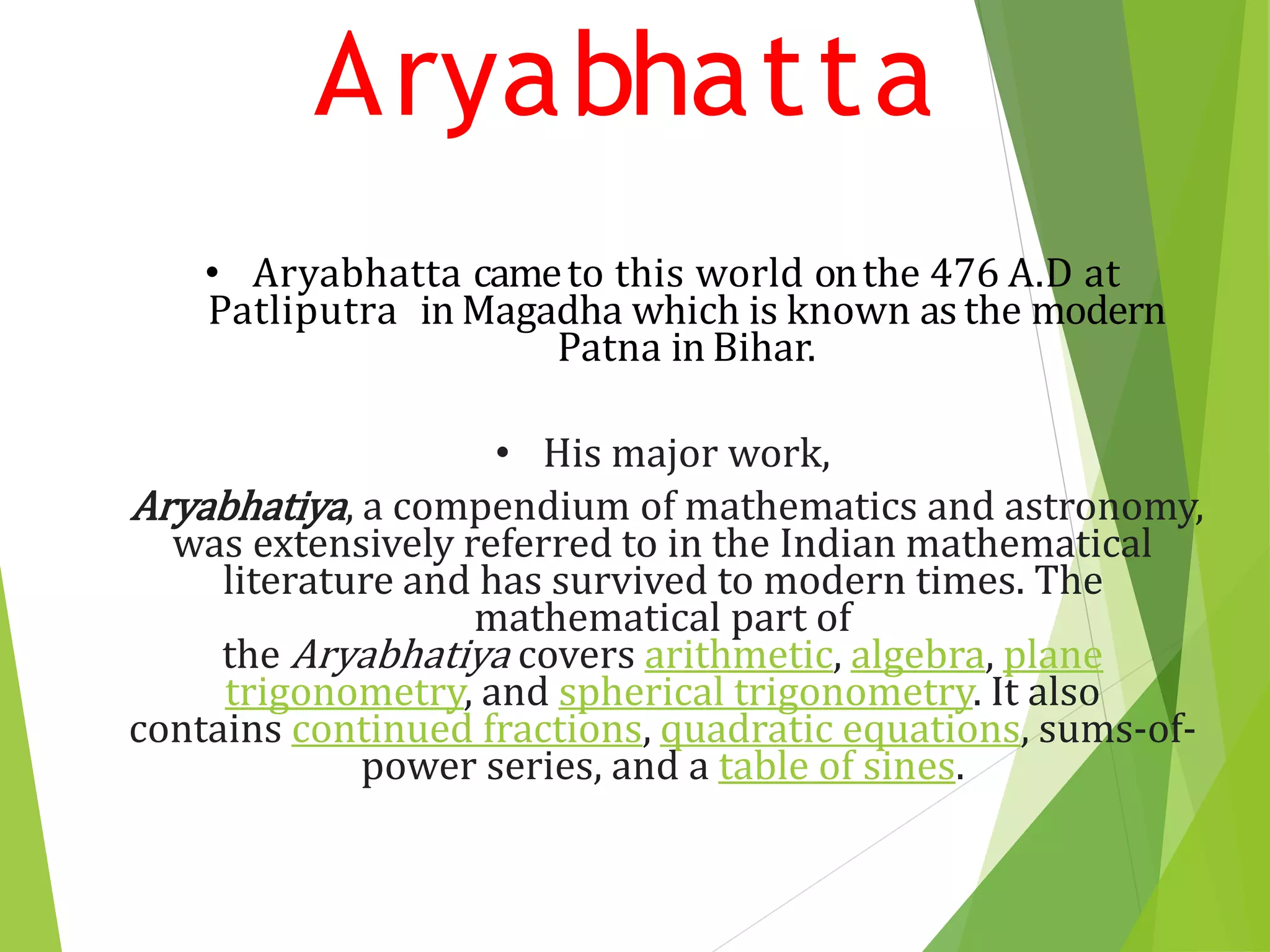 Great indian mathematician | PPT