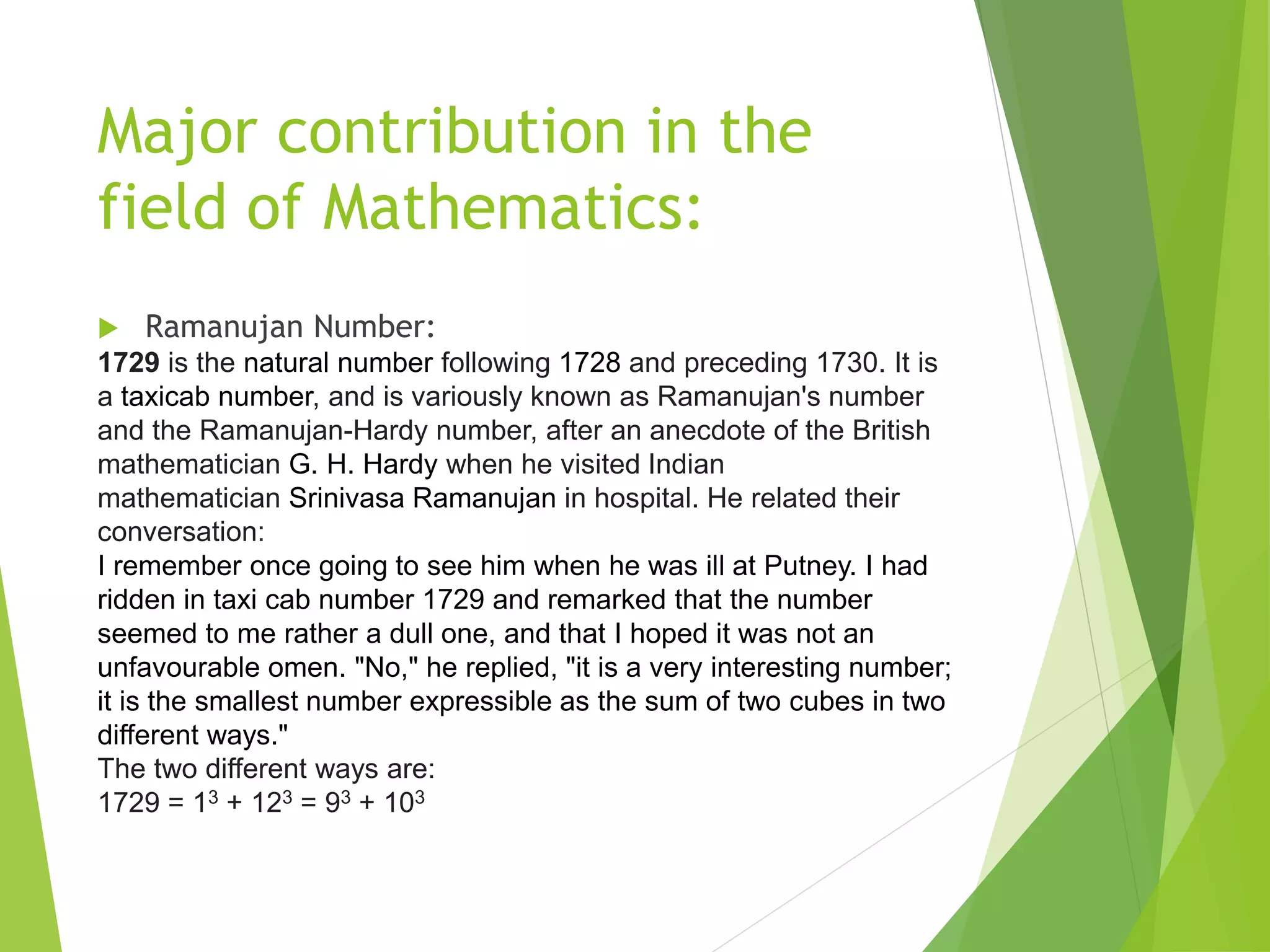 Great indian mathematician | PPT