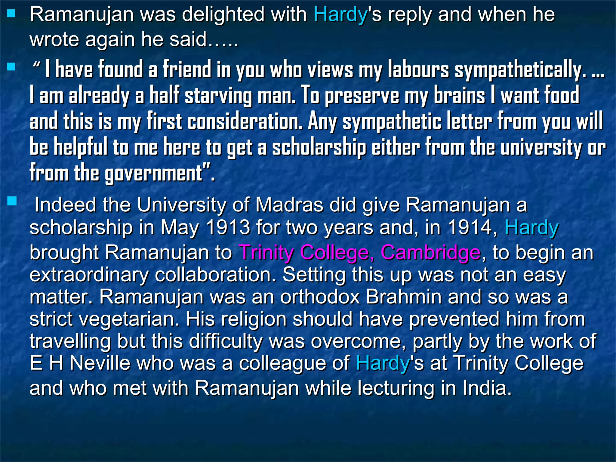 Great indian mathmatician -srinivasan ramanujan | PPT