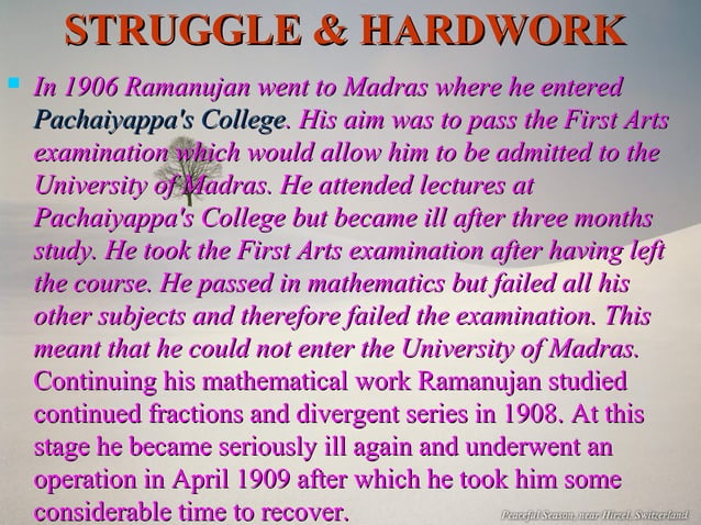 Great indian mathmatician -srinivasan ramanujan | PPT