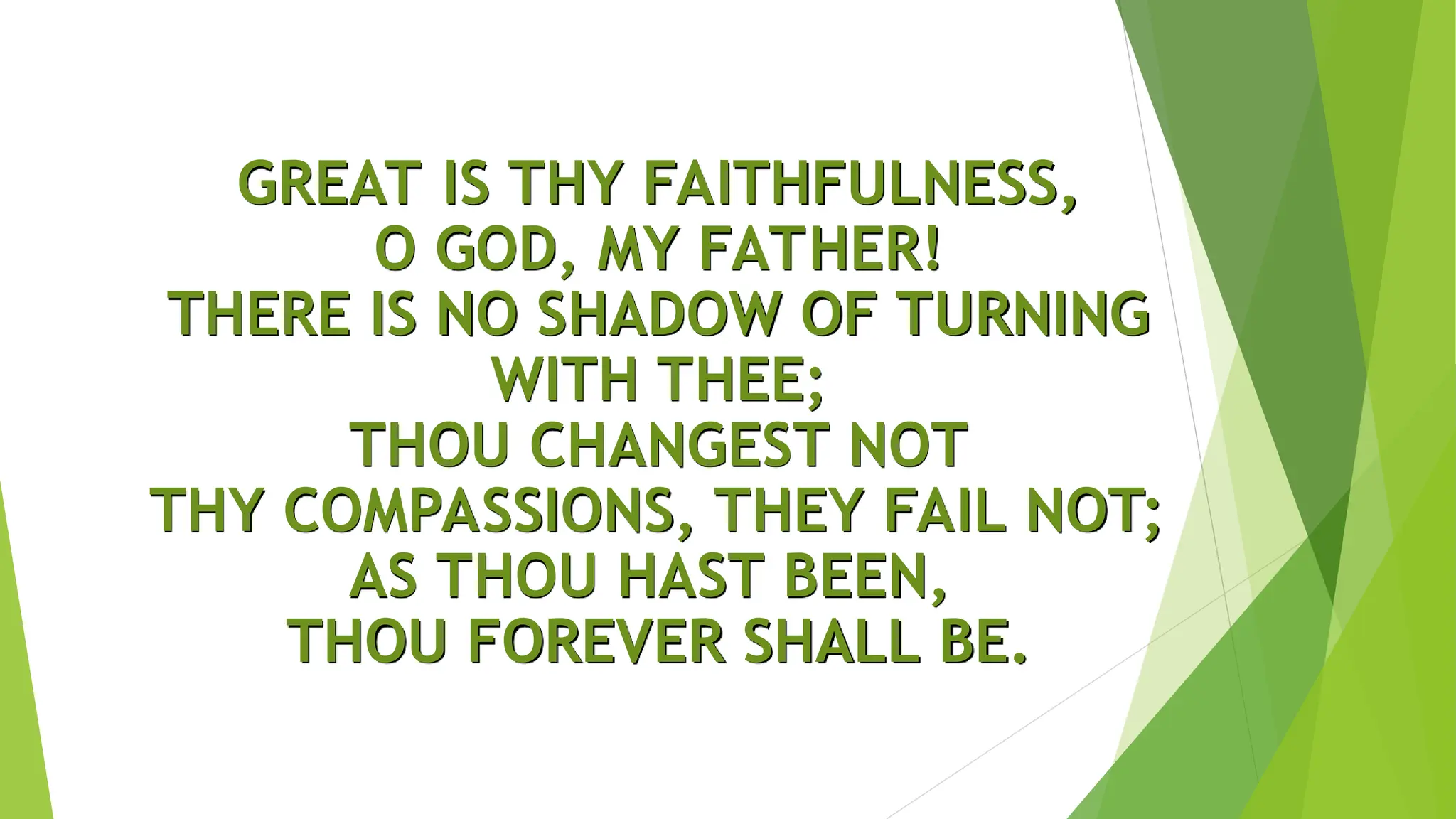 Great Is Thy Faithfulness(Hymn Church).ppt