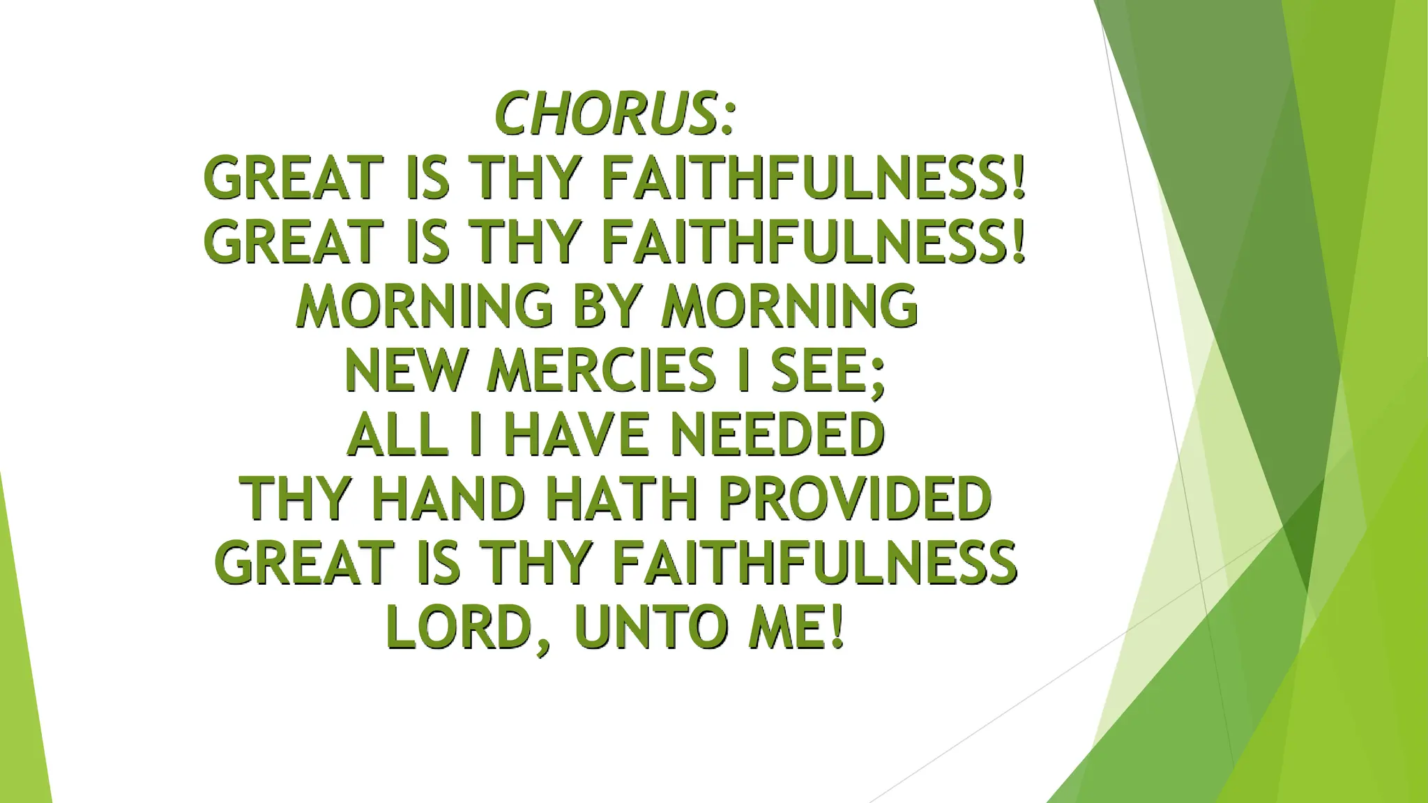 Great Is Thy Faithfulness(Hymn Church).ppt