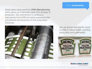 Great Lakes Label Printing Capabilities | PDF