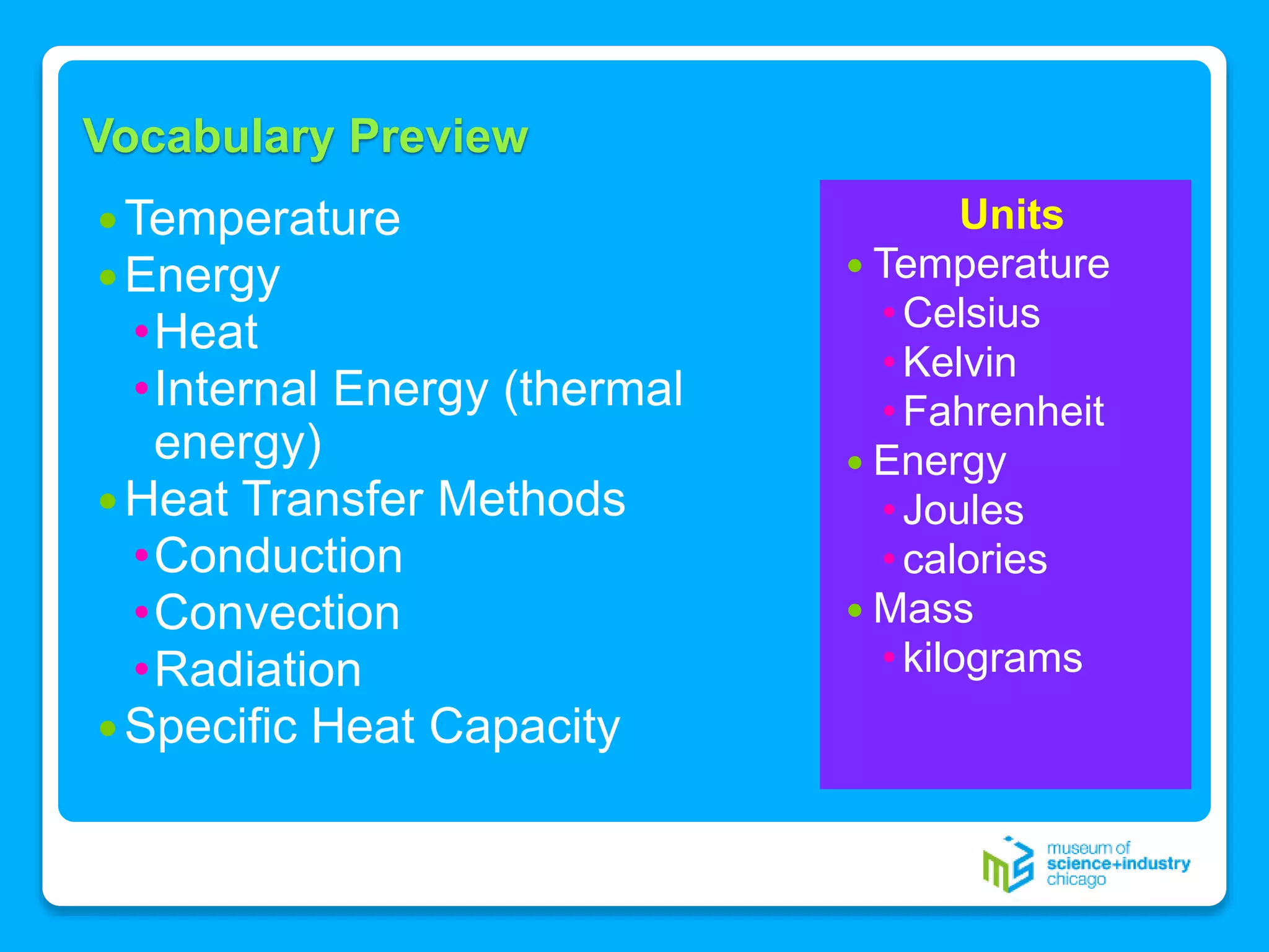 Great Lakes specific heat mini lesson | PPTX | Chemistry | Science