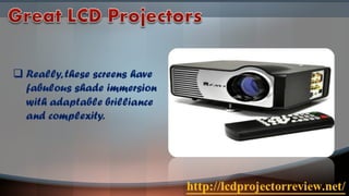 Great LCD Projectors | PPT
