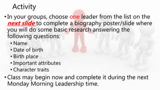 Great leaders serve. revisedpptx | PPT