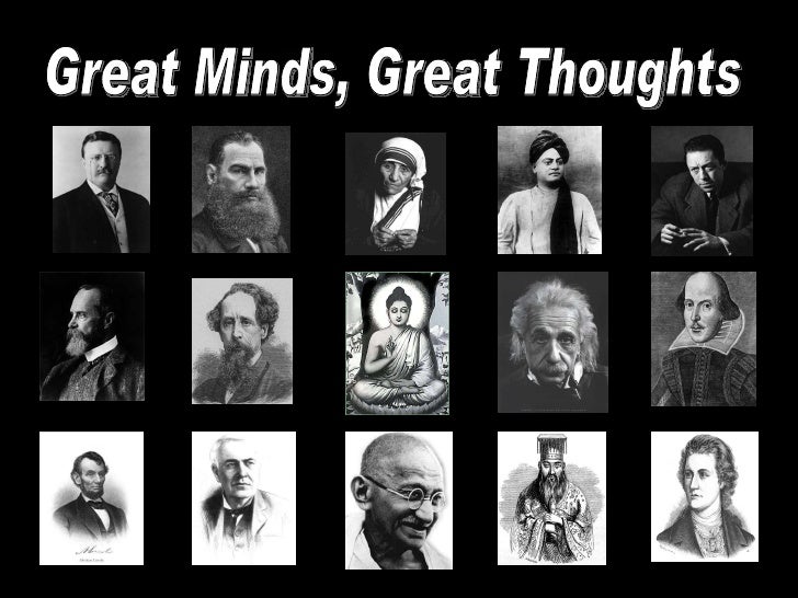 Great Minds, Great Thoughts