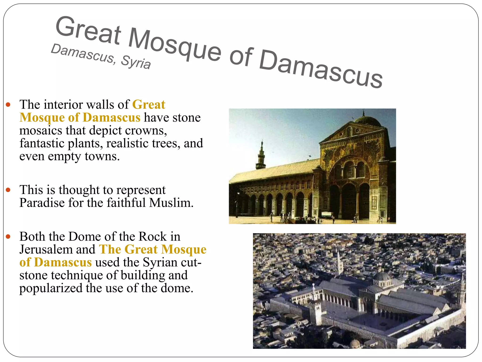 Great mosque of damascus | PPTX