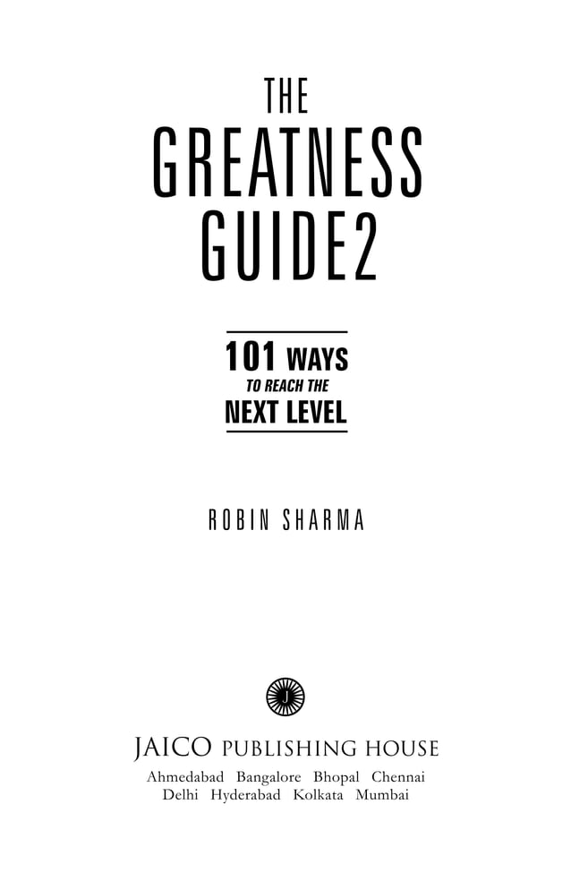 Greatness guide-2 Robin Sharma | PDF