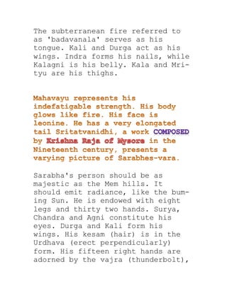 Greatness of sarabha | DOCX
