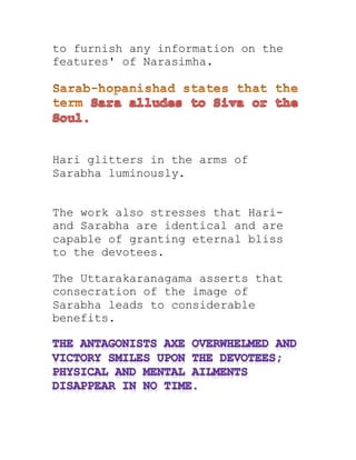 Greatness of sarabha | DOCX