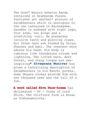 Greatness of sarabha | DOCX