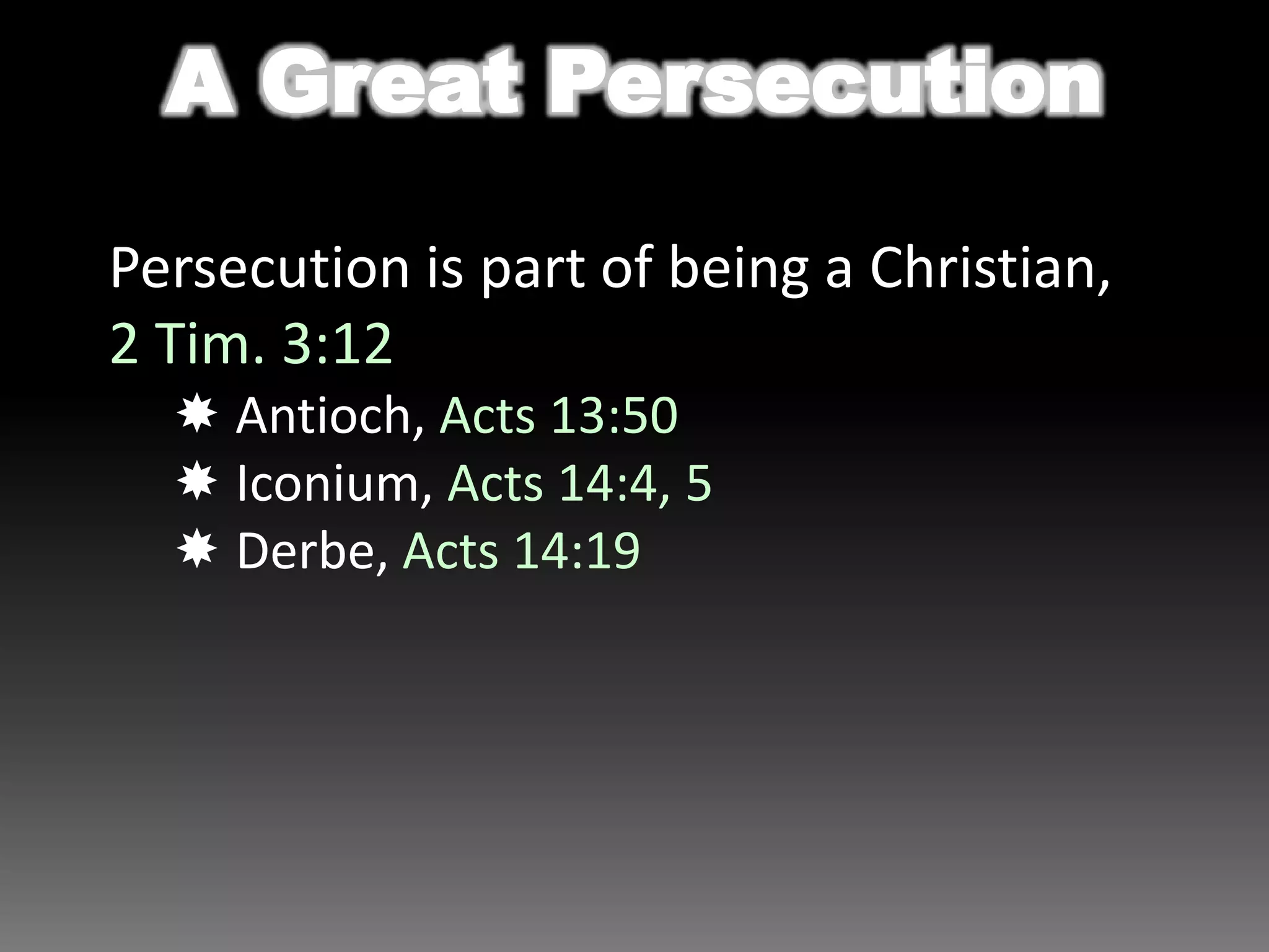 Great persecution | PPTX