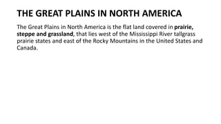 GEOGRAPHY YEAR 9 - GREAT PLAINS | PPTX