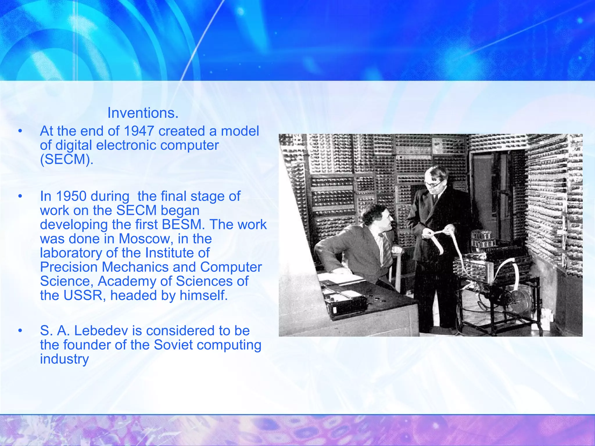 Great russian inventors минейчева алена жибатенко анастасия 10 кл | PPT