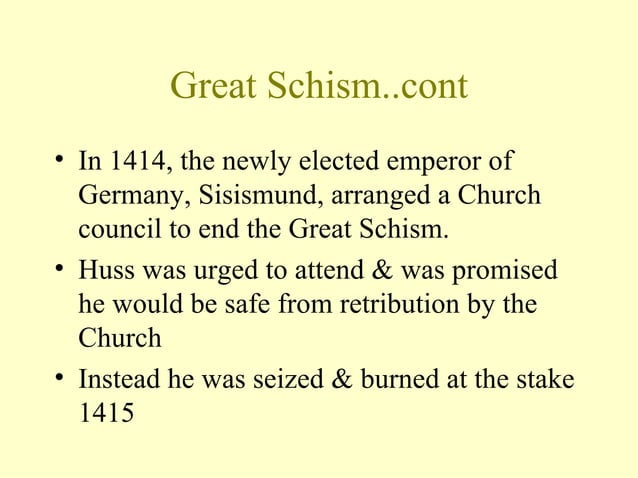 Great schism | PPT