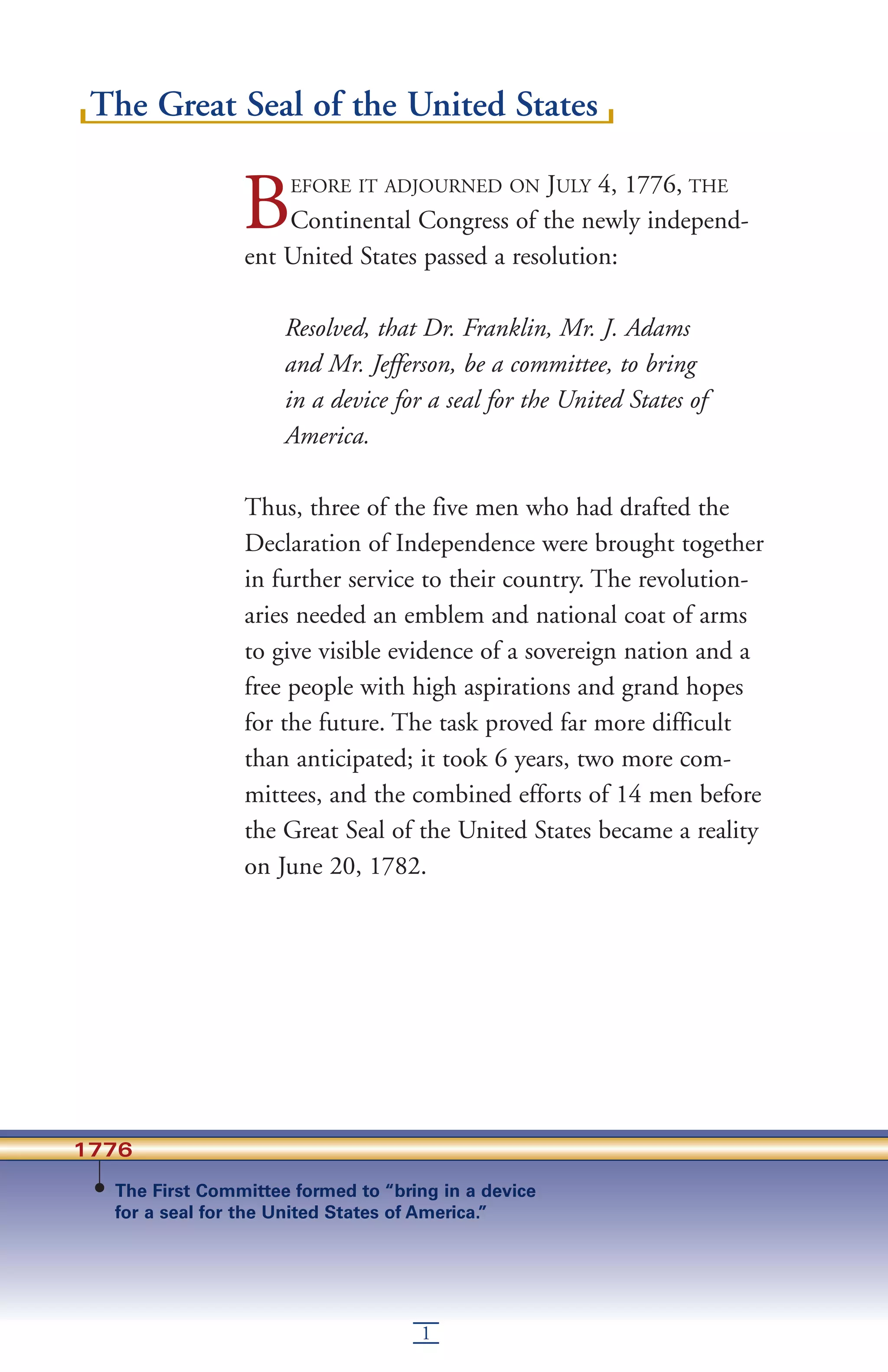 THE GREAT SEAL | PDF