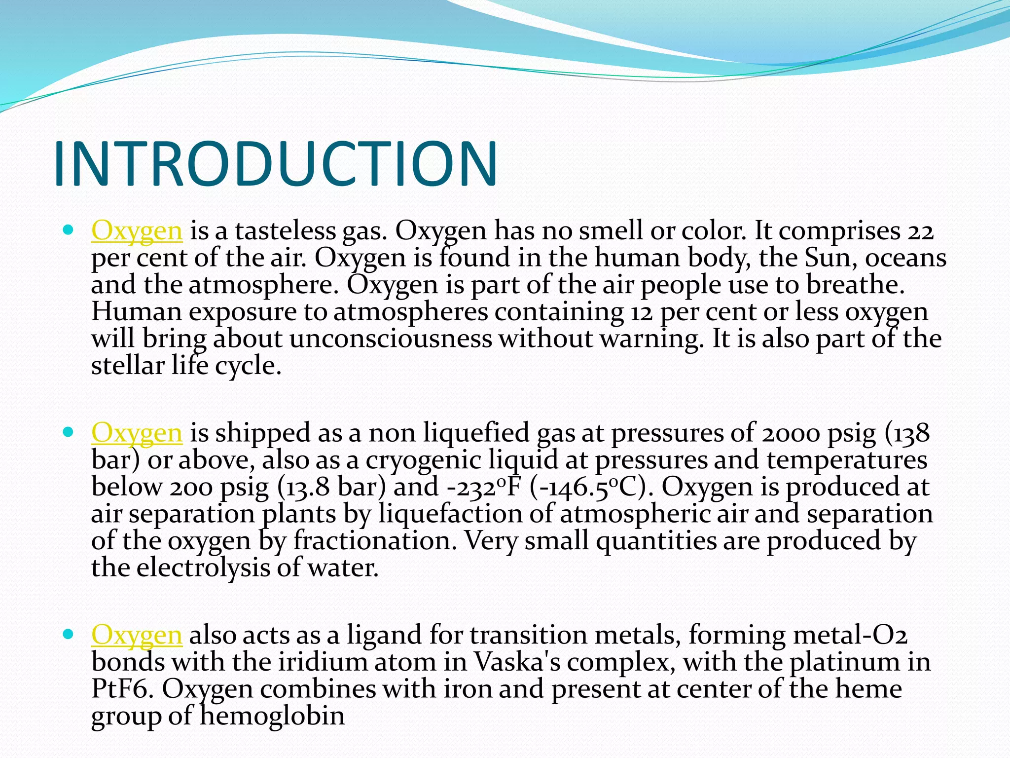 Oxygen history, evolution, production, industrial uses steel production ...