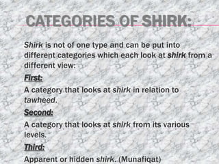 Great sins in Islam | PPTX