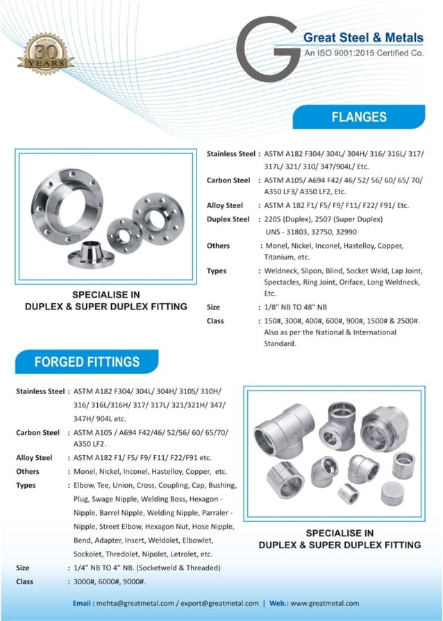 Great steel broucher | PDF