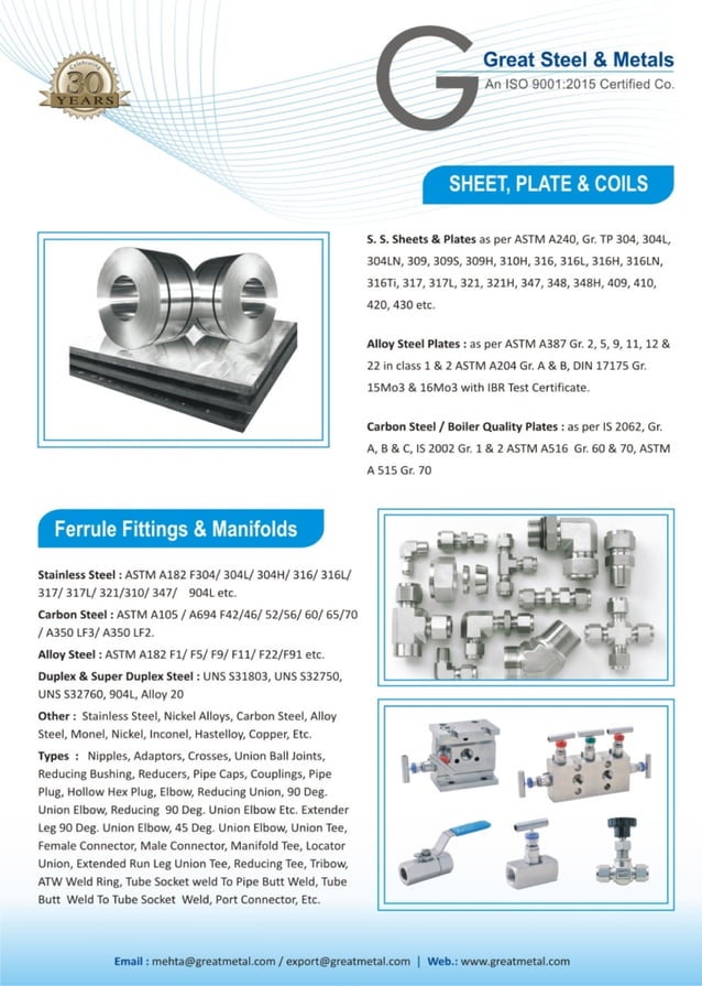 Great steel broucher | PDF