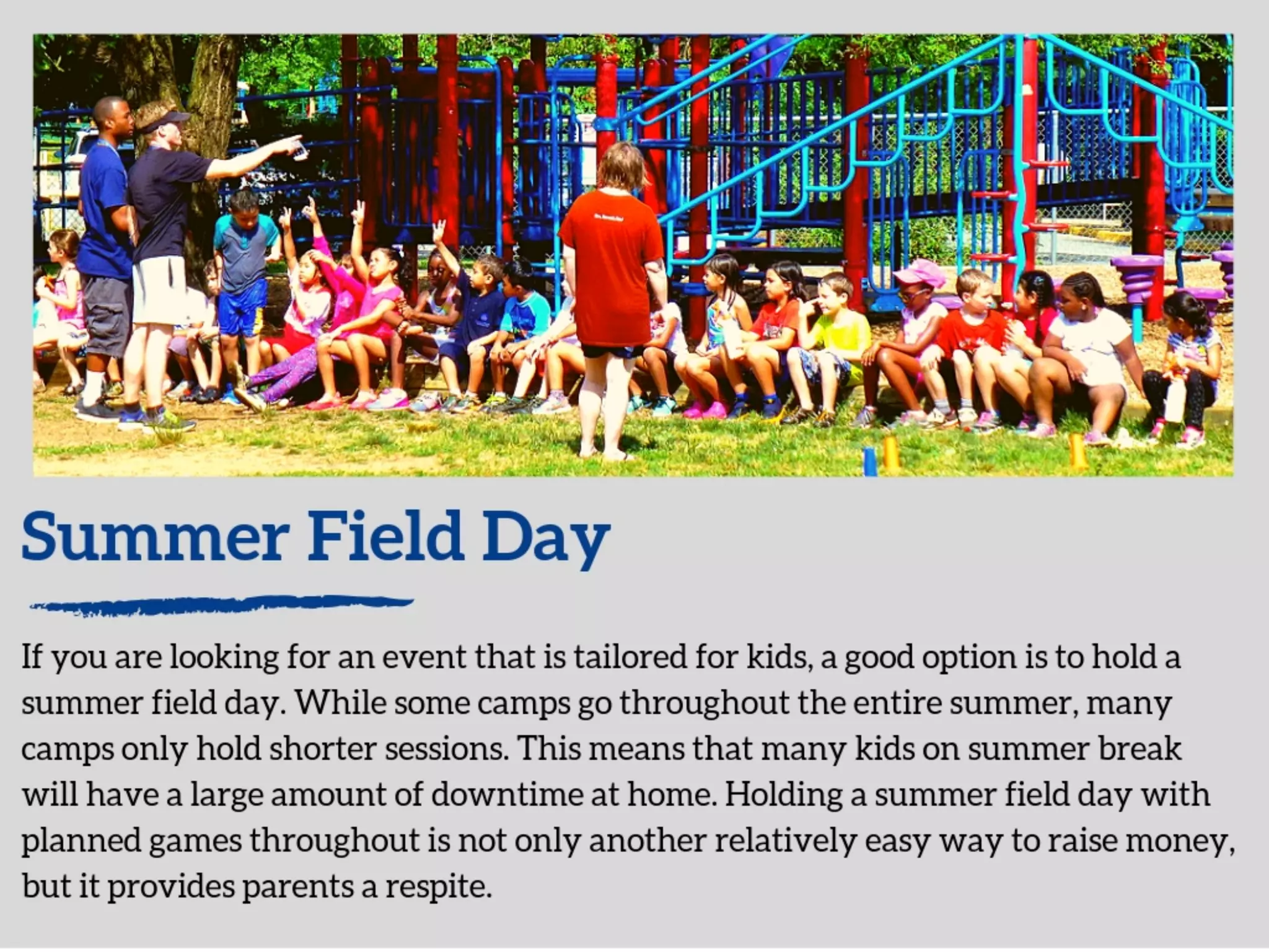 Great Summer Fundraising Ideas | PDF