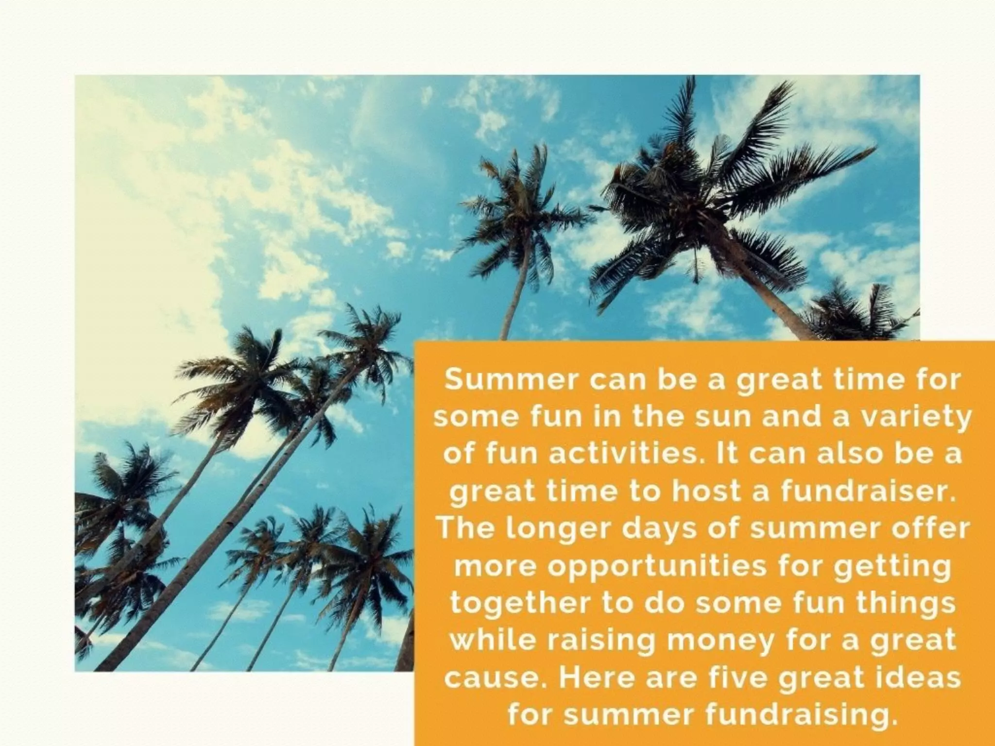 Great Summer Fundraising Ideas | PPT