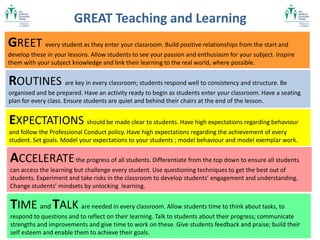 Great teaching and learning | PPT