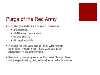 The Great Terror and the Reign os Stalin | PPTX