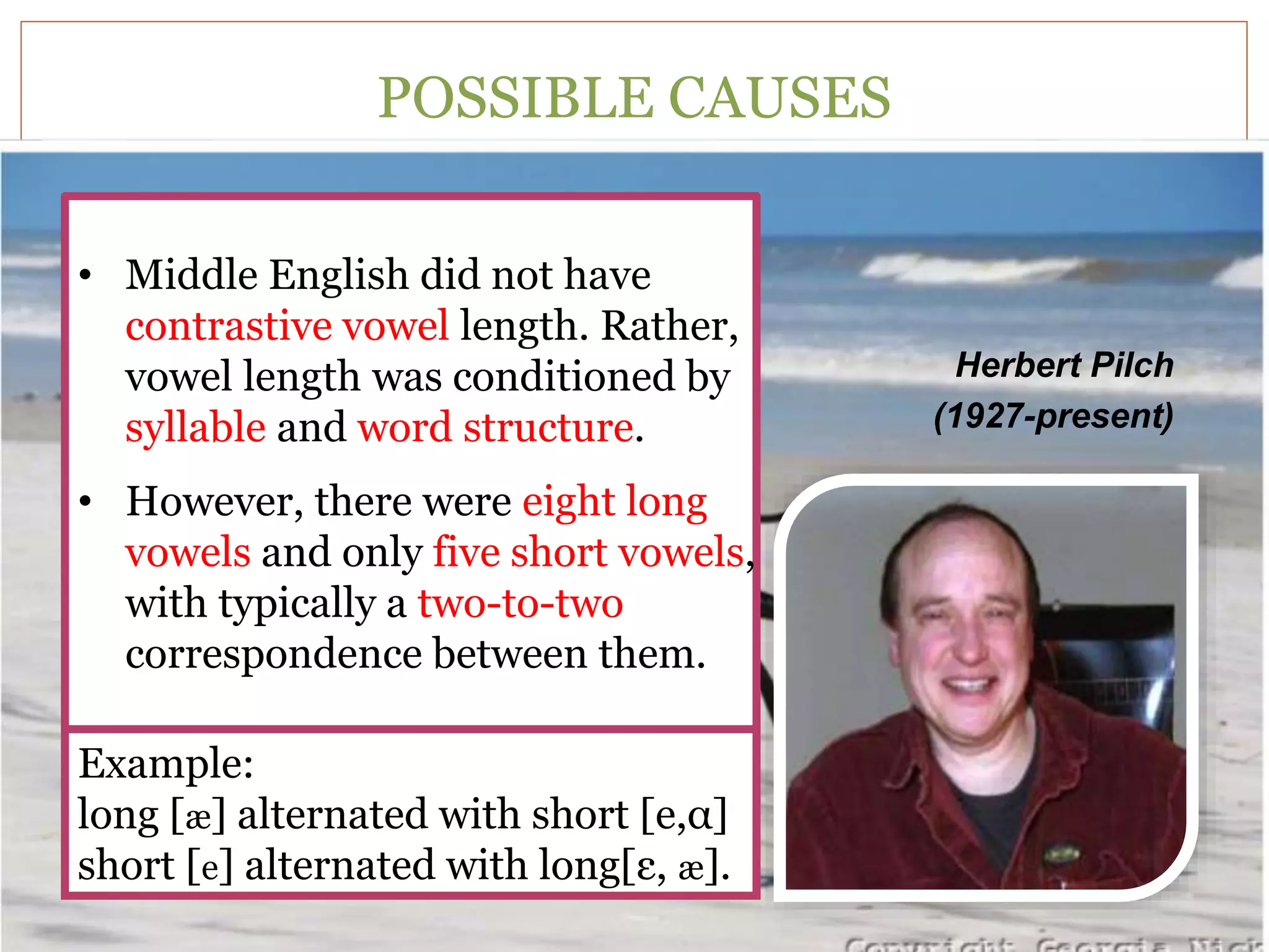 Great vowel shift | PPTX