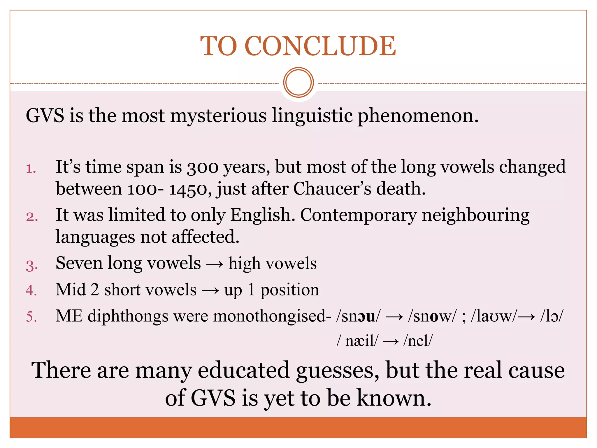 Great vowel shift | PPTX