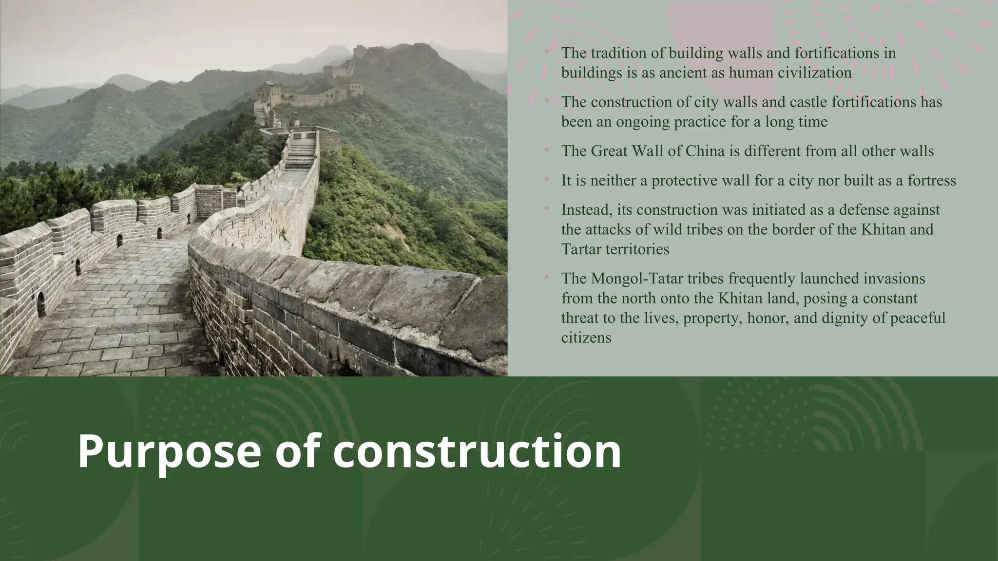 The Great Wall of China in Asia subcontinent.ppt