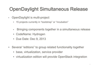 Introduction to OpenDaylight and Hydrogen, Learnings from the Year, What's Next for OpenDaylight ...