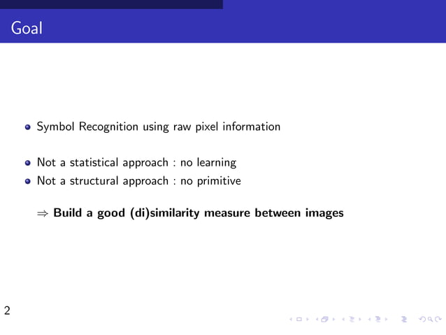Binary Symbol Recognition from Local Dissimilarity Map | PDF